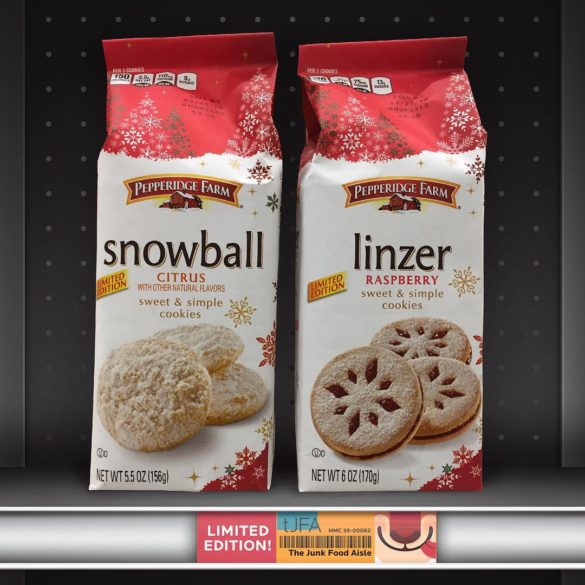 Pepperidge Farm Snowball Citrus and Linzer Raspberry Cookies - The Junk ...