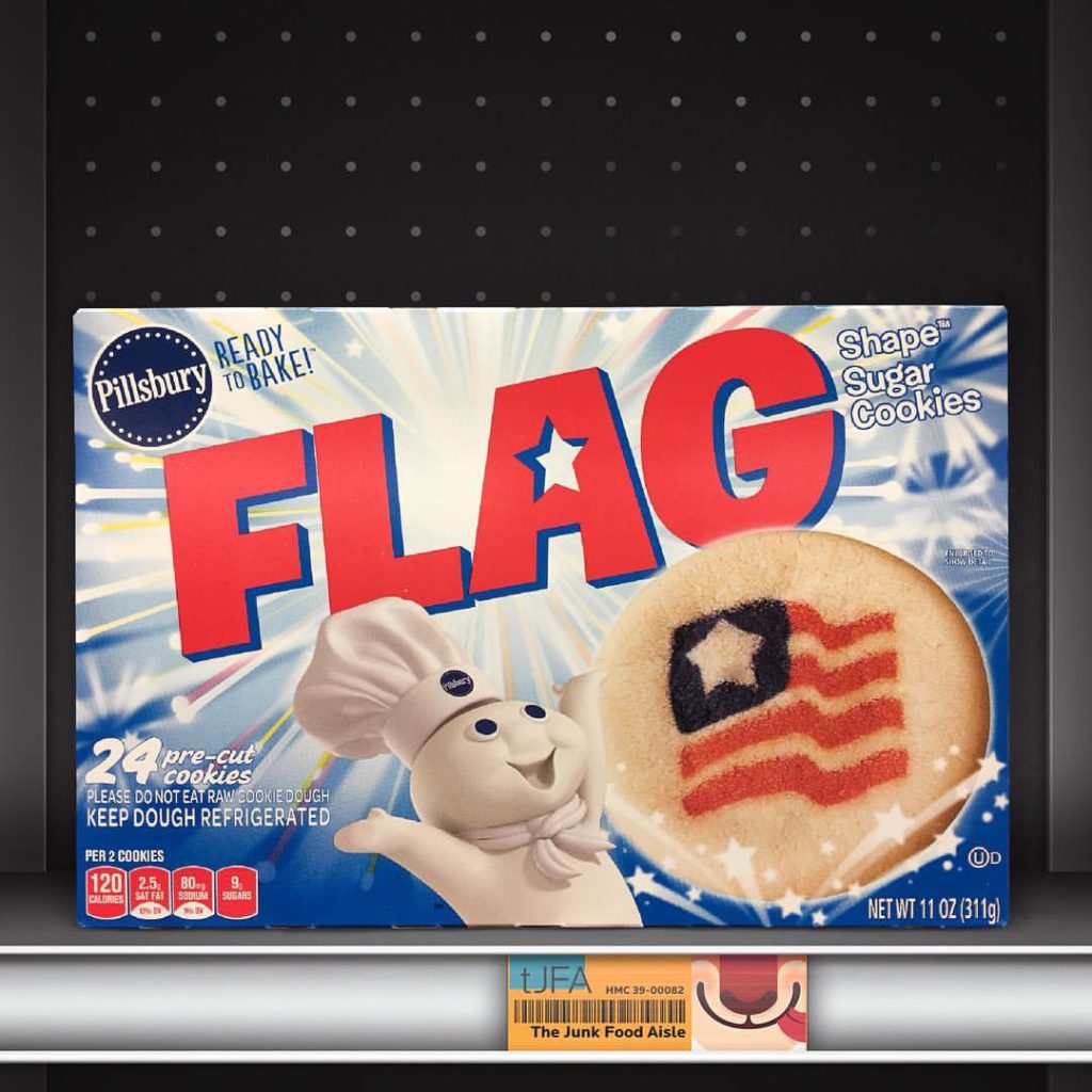 Pillsbury Flag Sugar Cookies - The Junk Food Aisle