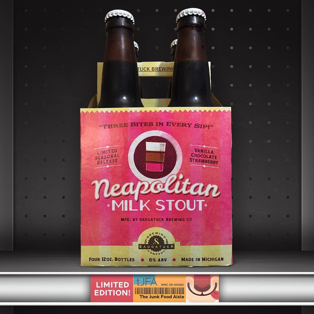 Saugatuck Brewing Neapolitan Milk Stout - The Junk Food Aisle