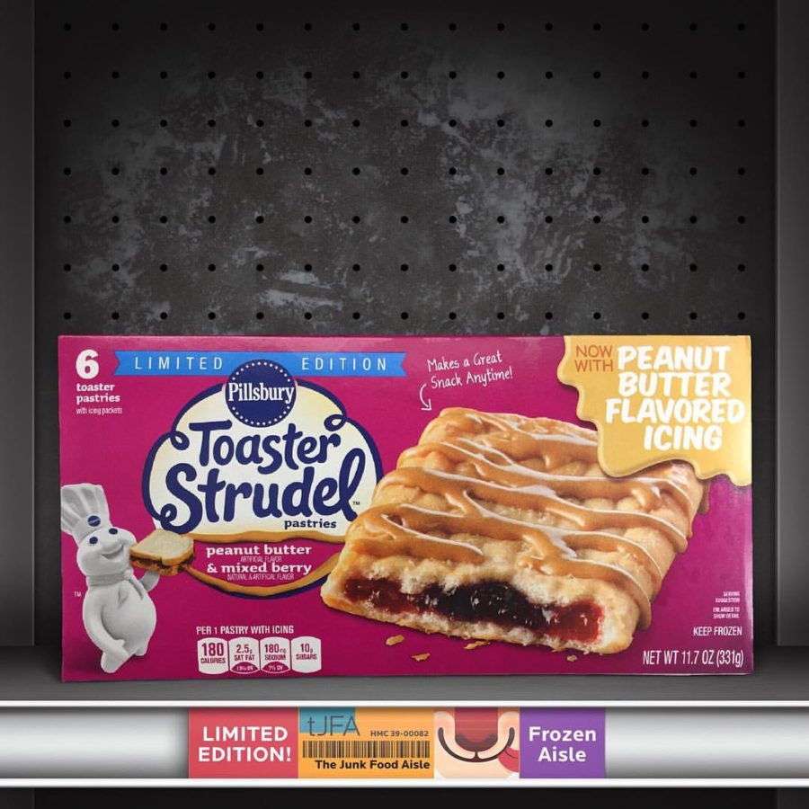 Toaster Strudel Peanut Butter & Mixed Berry - The Junk Food Aisle