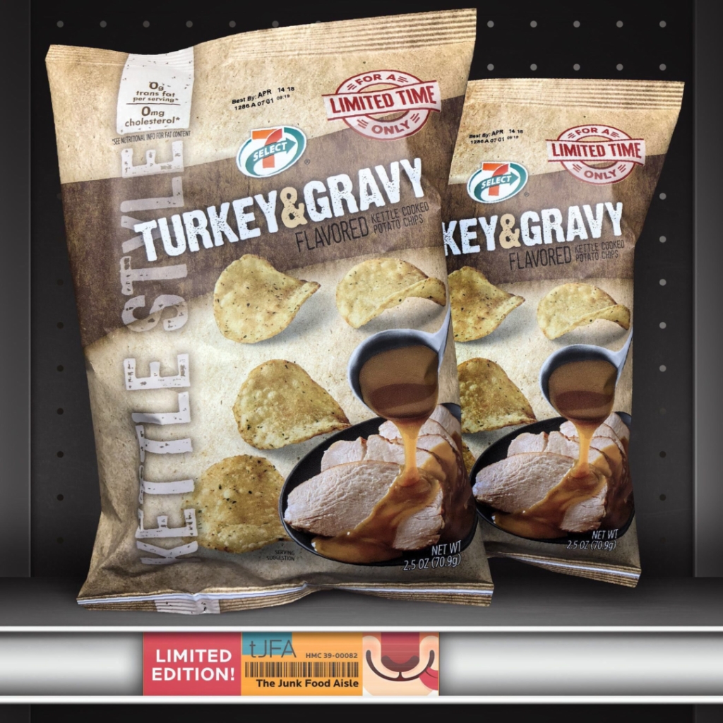 7-Select Turkey & Gravy Kettle Chips - The Junk Food Aisle