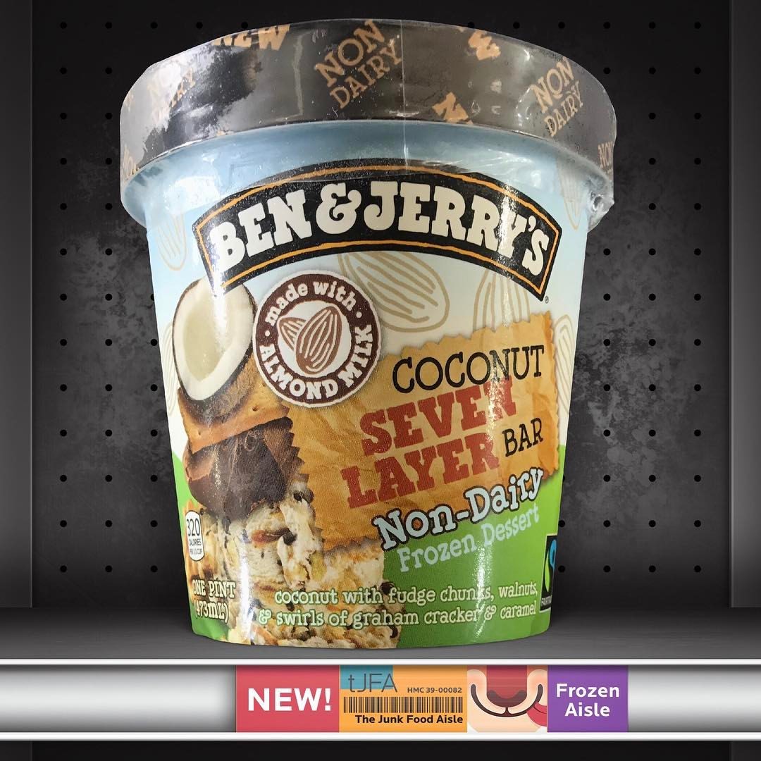 Ben & Jerry’s Non-Dairy Coconut Seven Layer Bar - The Junk Food Aisle Ben & Jerry’s Non-Dairy Coconut Seven Layer Bar - The Junk Food Aisle