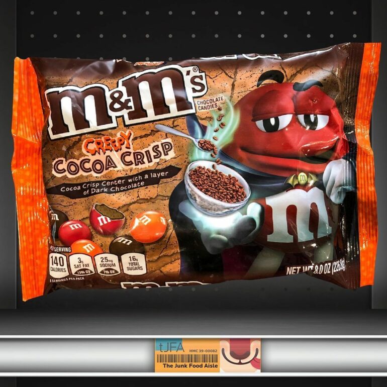 Creepy Cocoa Crisp M&M’s - The Junk Food Aisle
