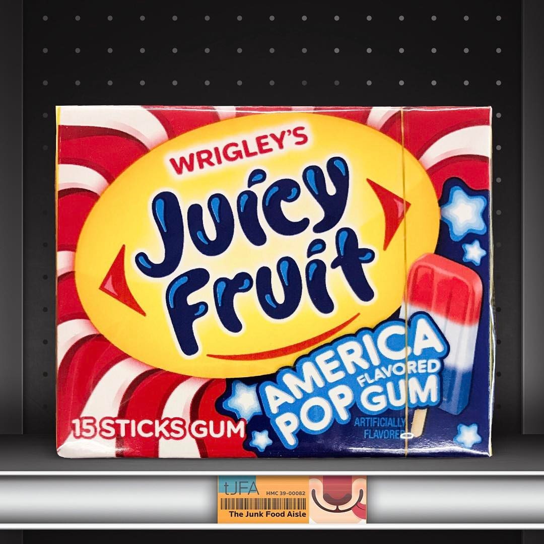 Juicy Fruit America Pop Flavored Gum - The Junk Food Aisle