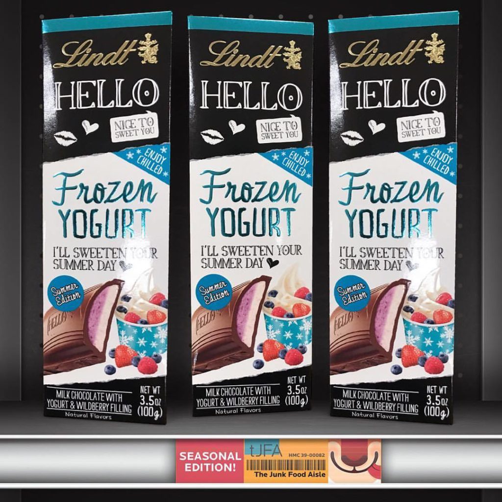 Lindt Hello Frozen Yogurt Chocolate Bar - The Junk Food Aisle