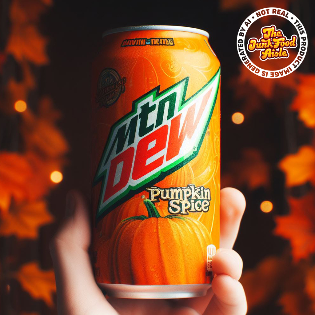 Pumpkin Spice Mountain Dew Creation - The Junk Food Aisle