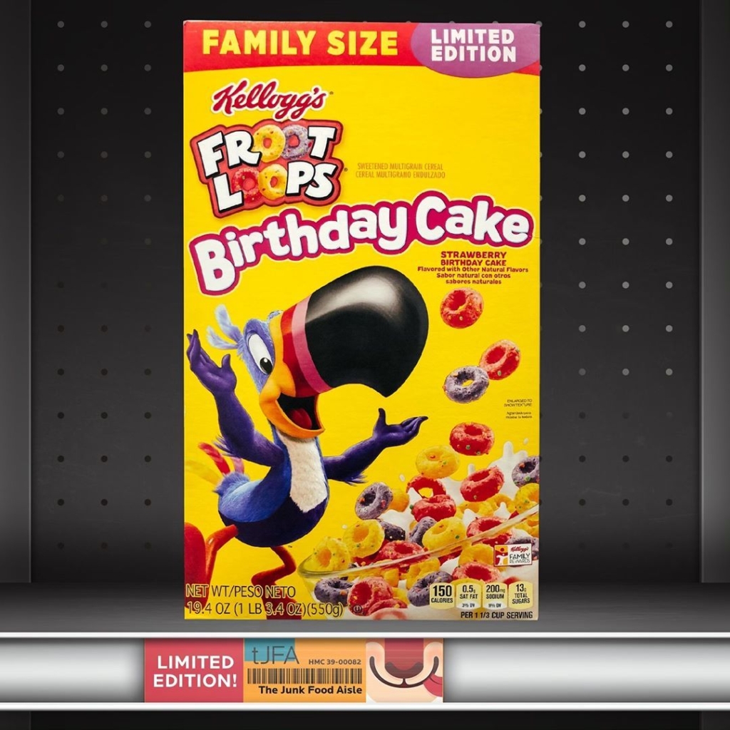 Strawberry Birthday Cake Froot Loops - The Junk Food Aisle