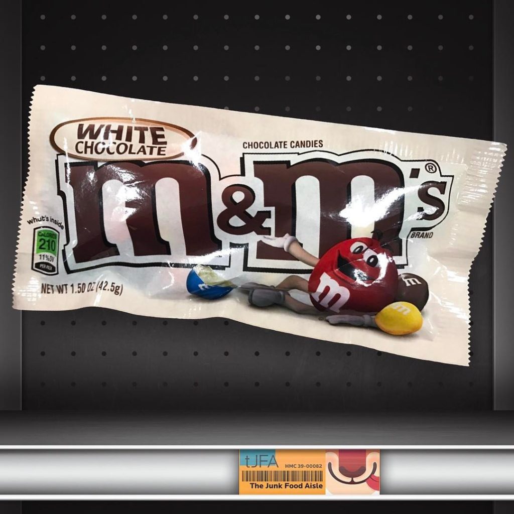 White Chocolate M&M’s - The Junk Food Aisle